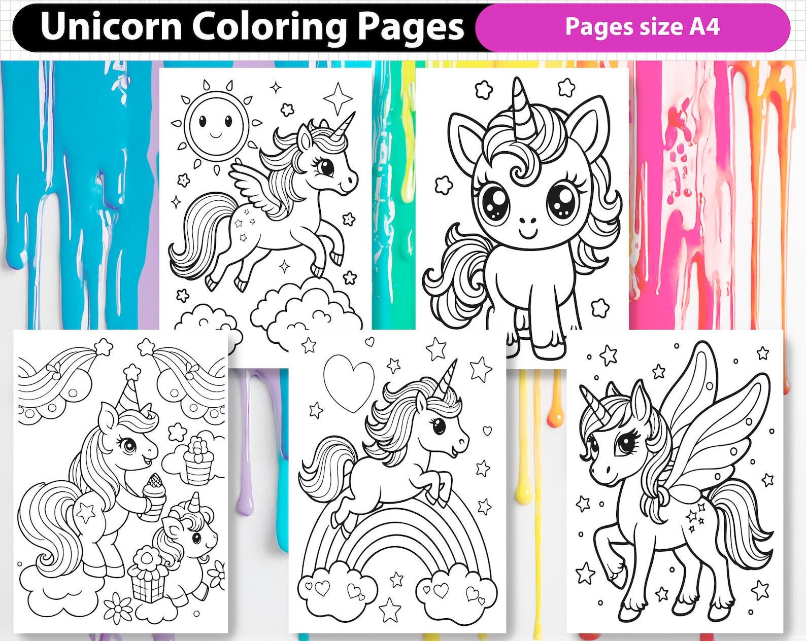 Unicorn Coloring Pages, Unicorn Coloring Pages for Kids, Unicorn ...