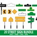 Street Sign Svg Bundle, Street Sign Png, Street Sign Name, Road Sign ...