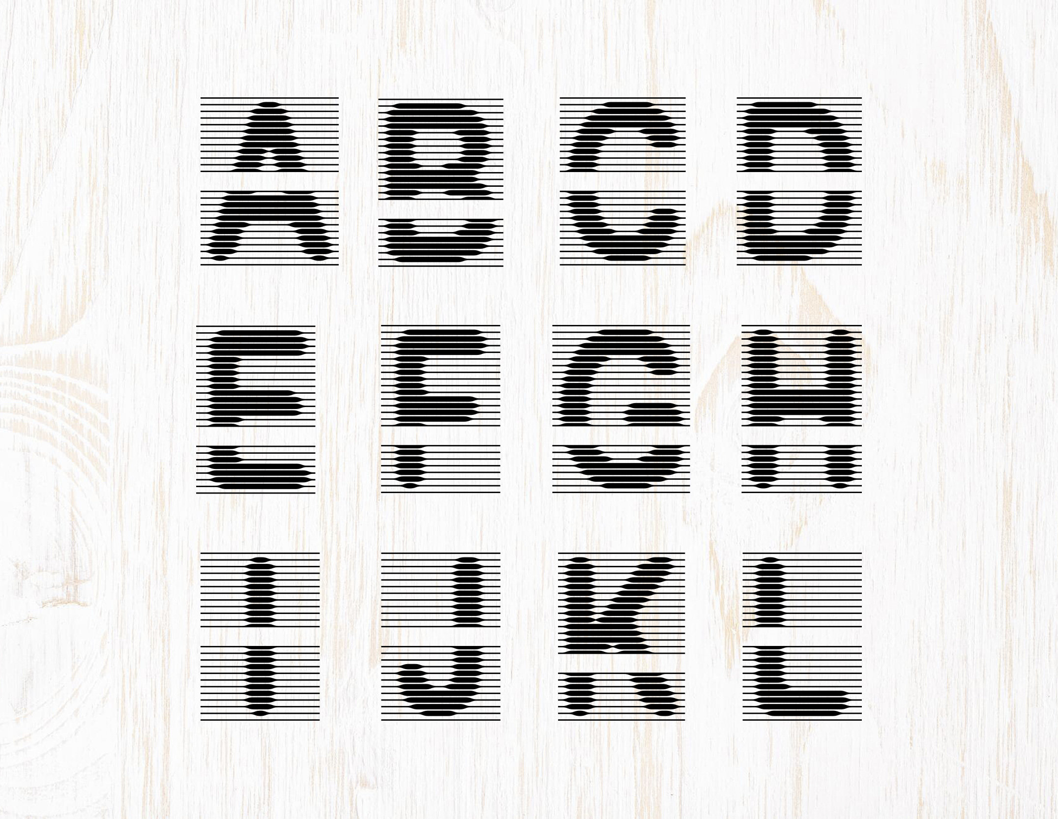 Optical Monogram Svg, Jpg, Png, Pattern With Optical Illusion, Iconic ...