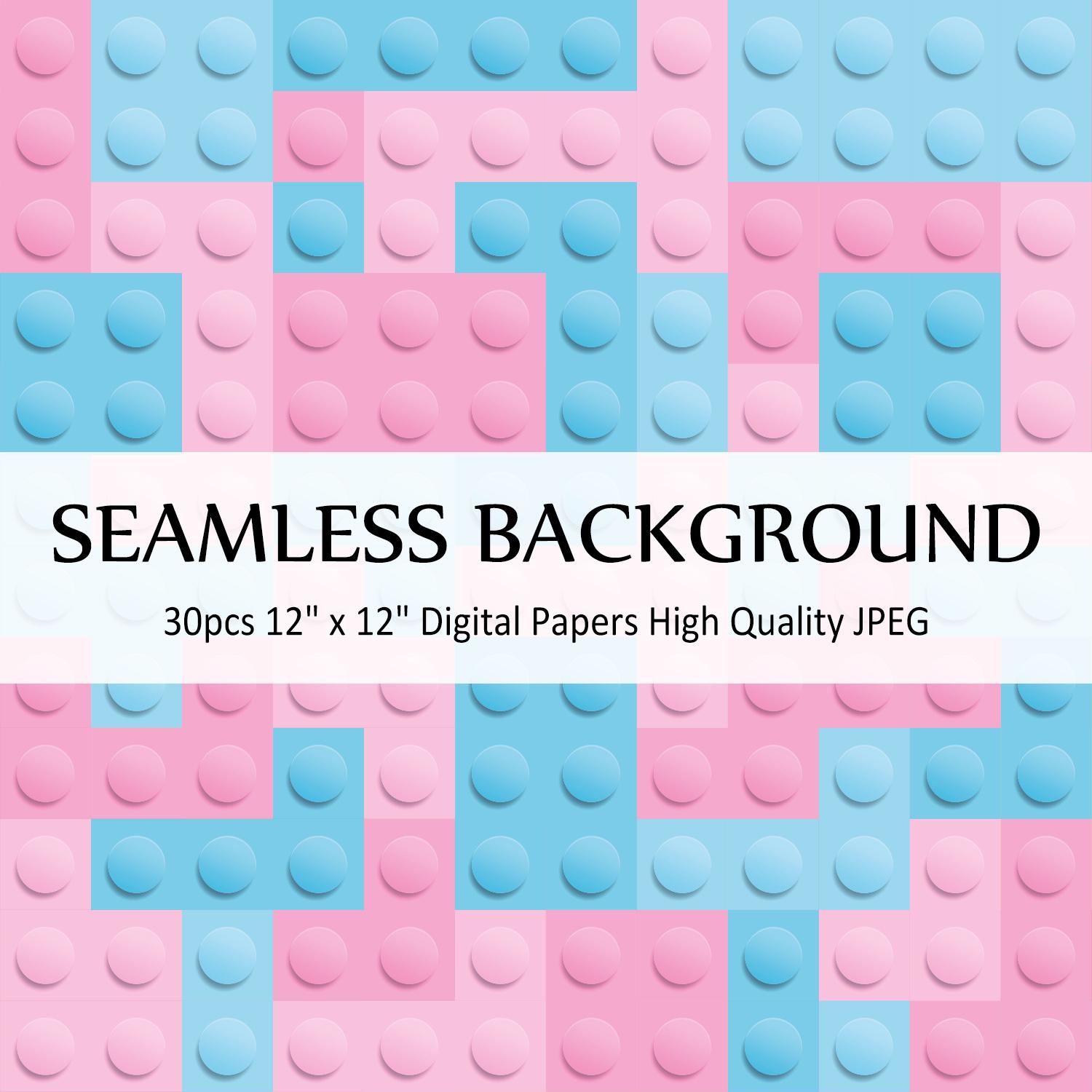 Colorful Toy Bricks Digital Papers, Colorful Building Blocks Background ...