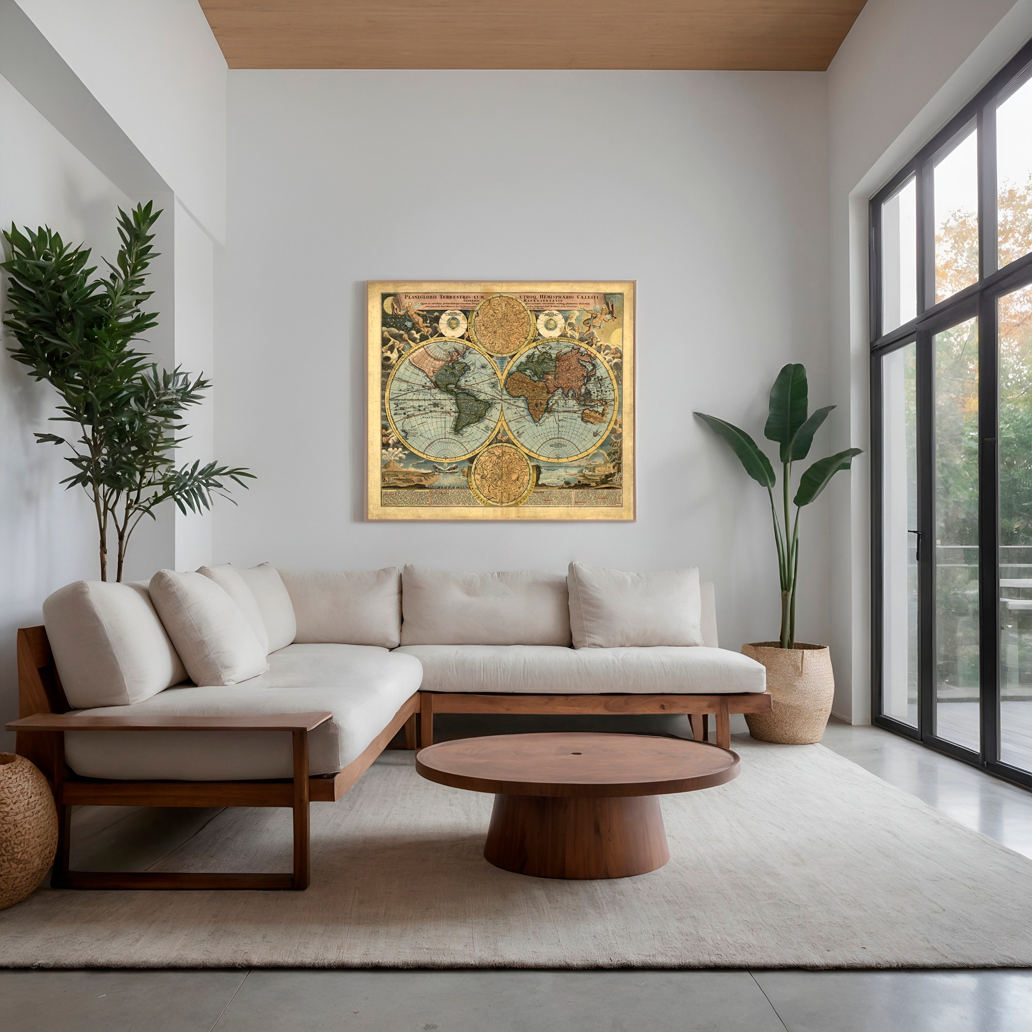 The World / Old Map Digital Poster / Vintage Poster / Printable ...