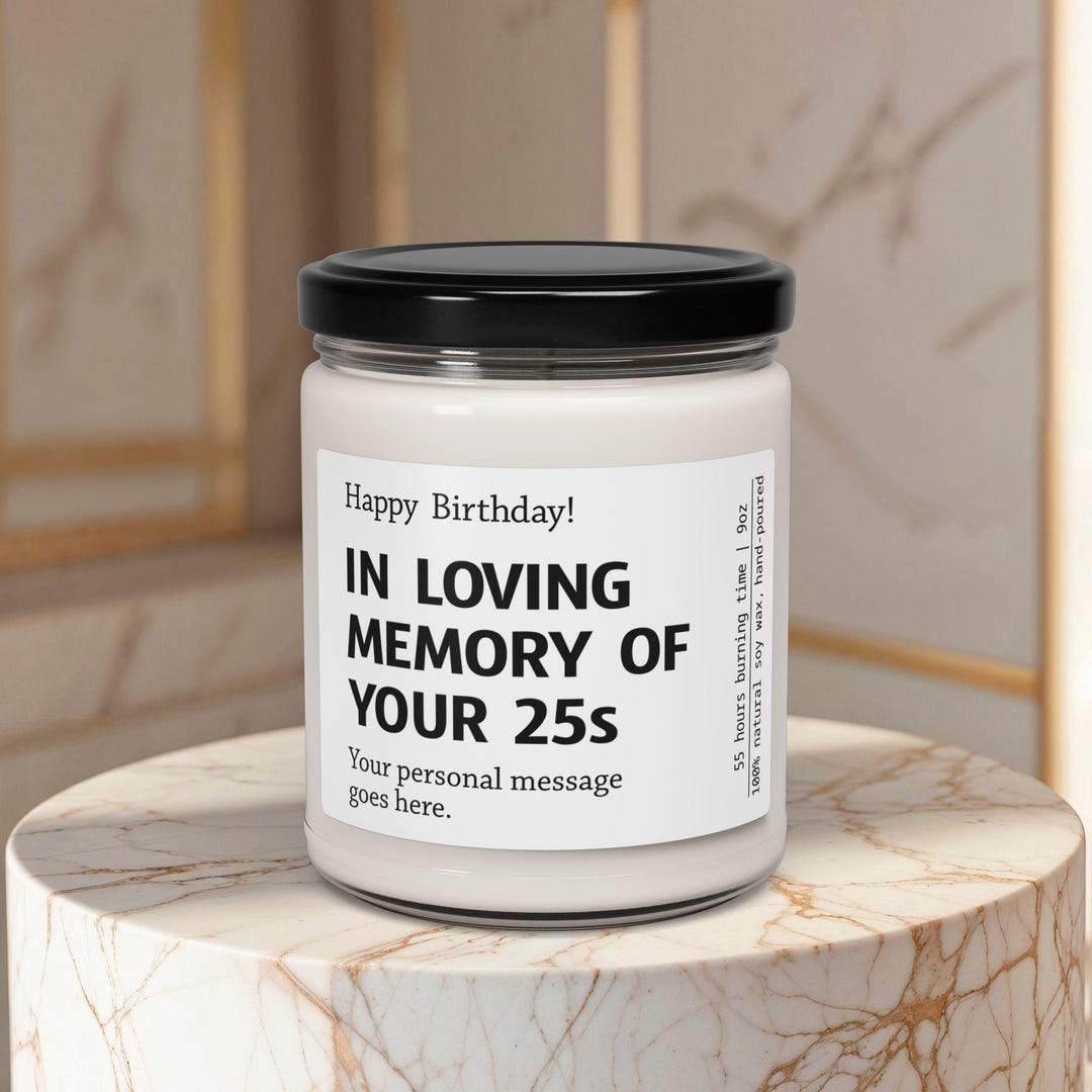 Celebrate Turning 25 With This Fun Birthday Candle! Hand-poured Soy Wax ...