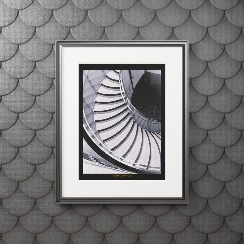 Tate Modern Spiralling Staircase B/W Abstract Fine Art Prints ...