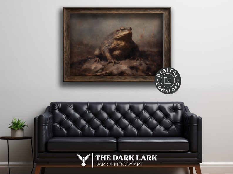 The Toad Dark and Moody PRINTABLE Digital Download Wall Art Dark and ...