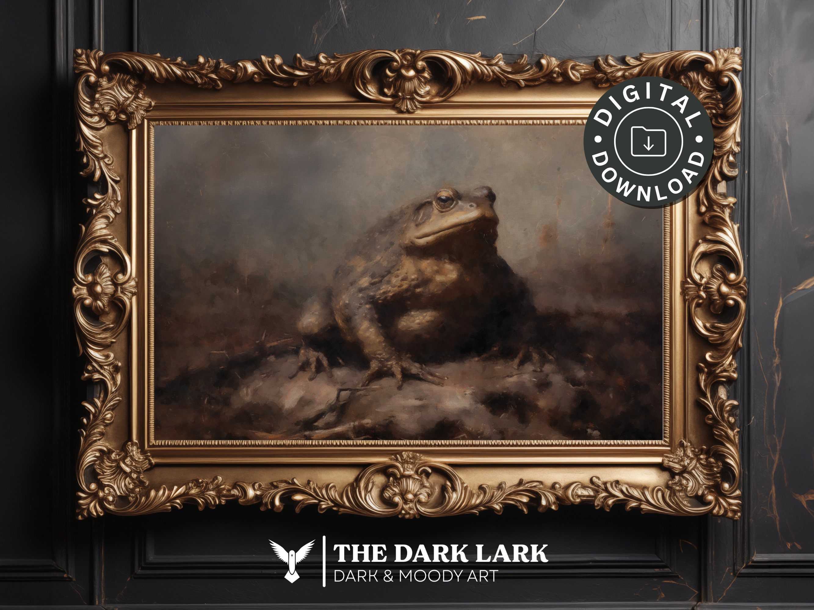 The Toad Dark and Moody PRINTABLE Digital Download Wall Art Dark and ...