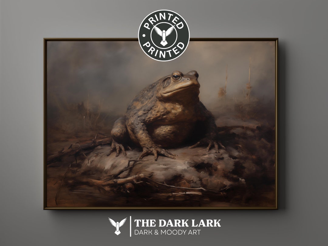 The Toad Dark and Moody PRINTED Art Home Decor Dark and Moody Spirit ...