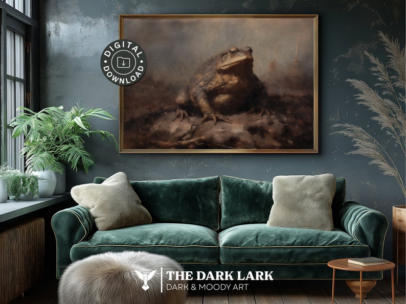 The Toad Dark and Moody PRINTABLE Digital Download Wall Art Dark and ...