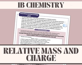 IB Chemistry Notes | Electromagnetic Spectrum - Etsy