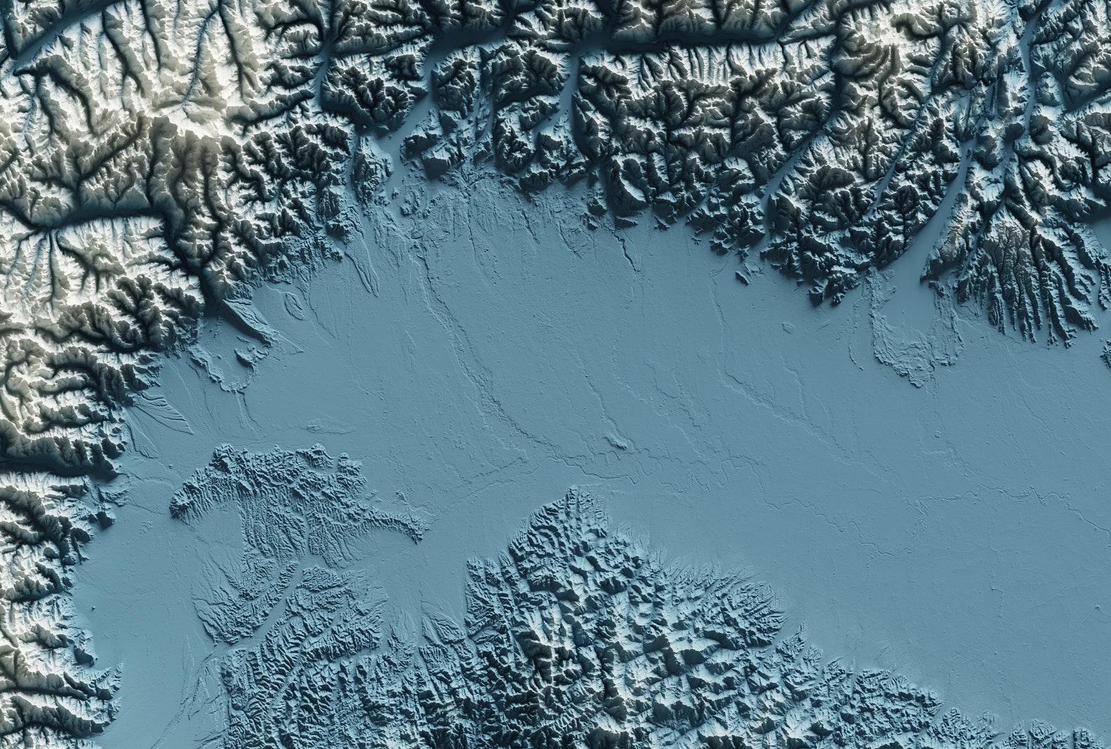 Alps Shaded Relief Map Print Topographic Map Art Terrain Relief ...