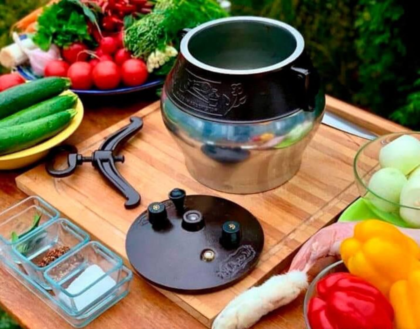 Traditional Afghan Kazan – Cast Aluminum Pressure Cooker Pot for Pilaf ...