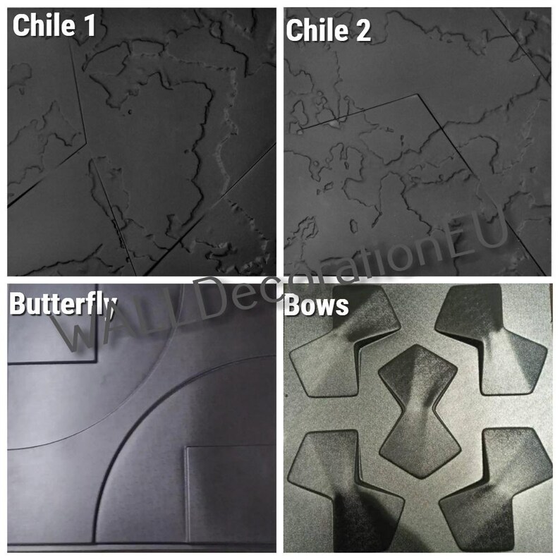 Pyramids - 3D Mold for Decorative Wall Panels From Gypsum, Plaster or ...