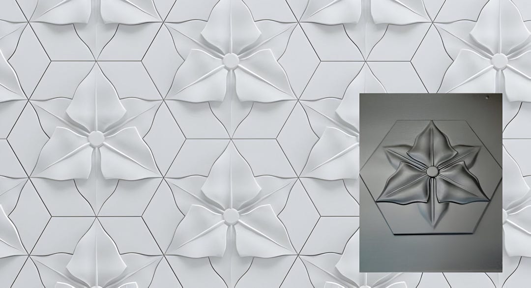 Amadea - 3D Mold for Decorative Wall Panels From Gypsum, Plaster or ...