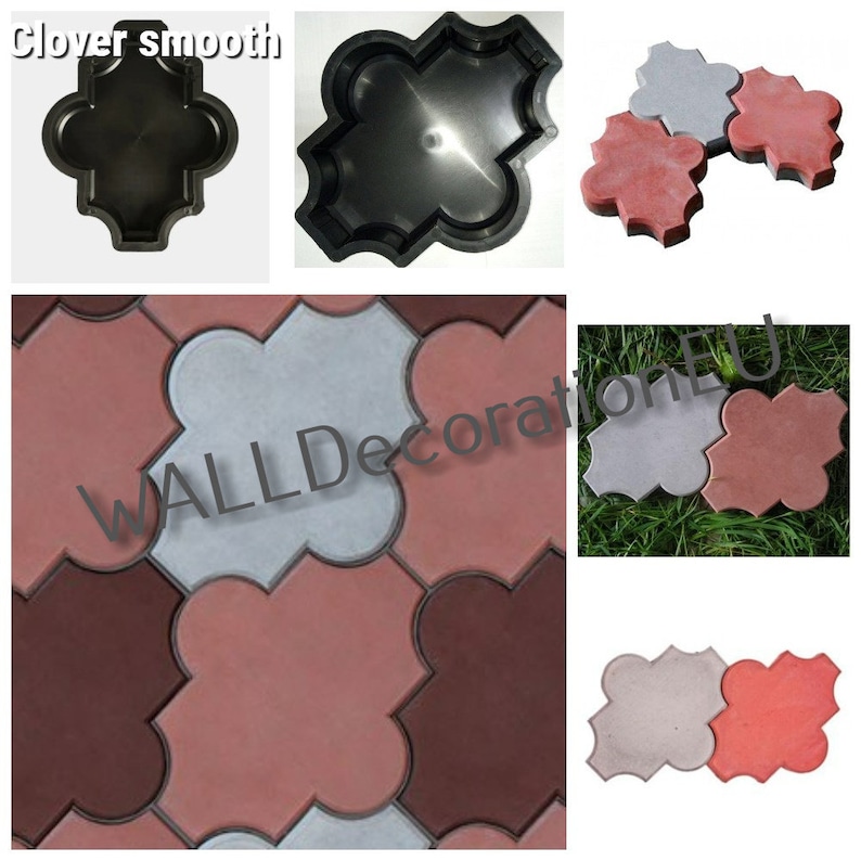 Plastic Mold for Concrete Paving Slabs, Stone Pattern,concrete Garden ...