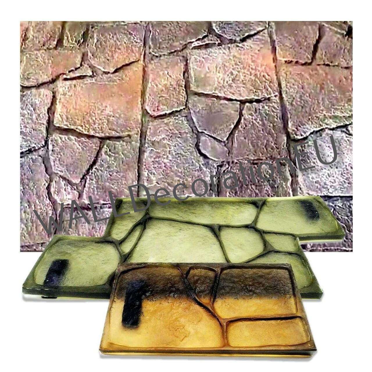Polyurethane Stamp “stones” – 3D Concrete Imprint Mat for Decorative ...