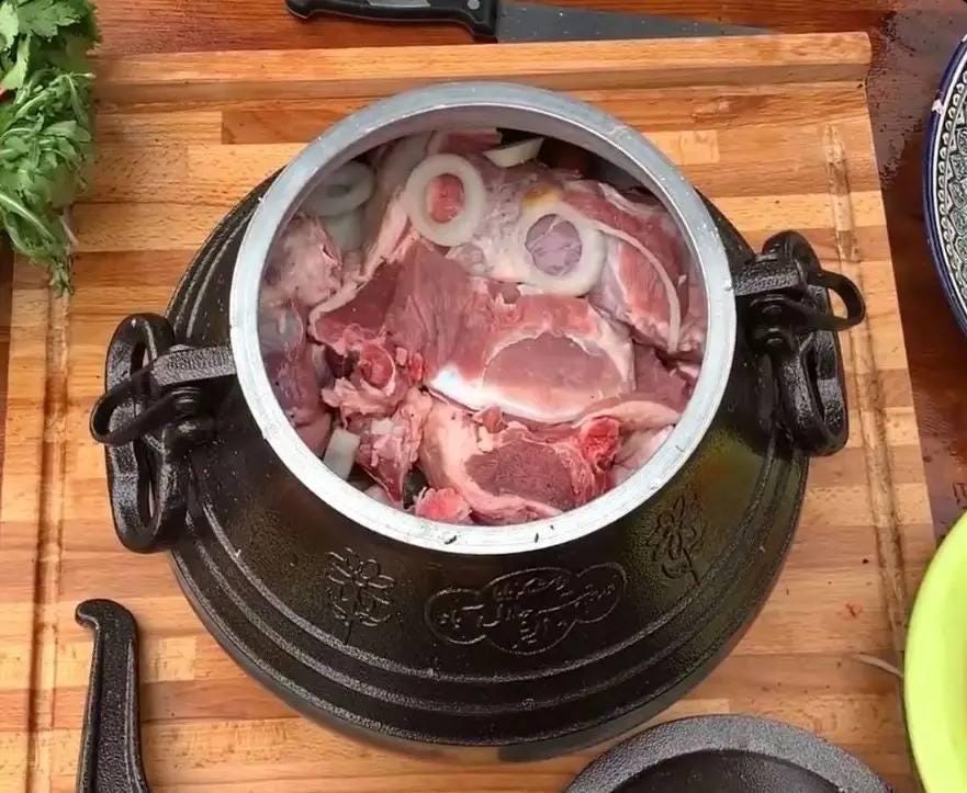 Traditional Afghan Kazan – Cast Aluminum Pressure Cooker Pot for Pilaf ...