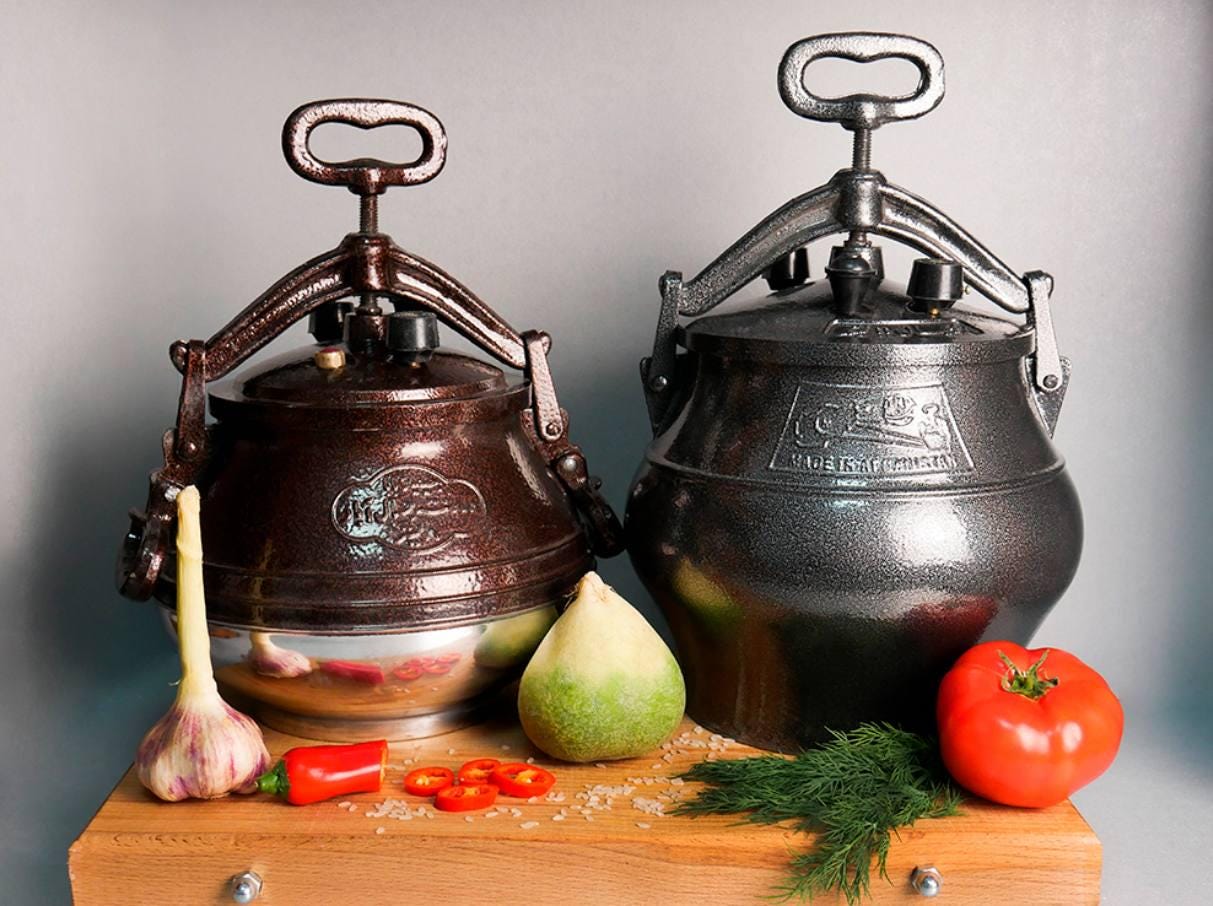 Traditional Afghan Kazan – Cast Aluminum Pressure Cooker Pot for Pilaf ...
