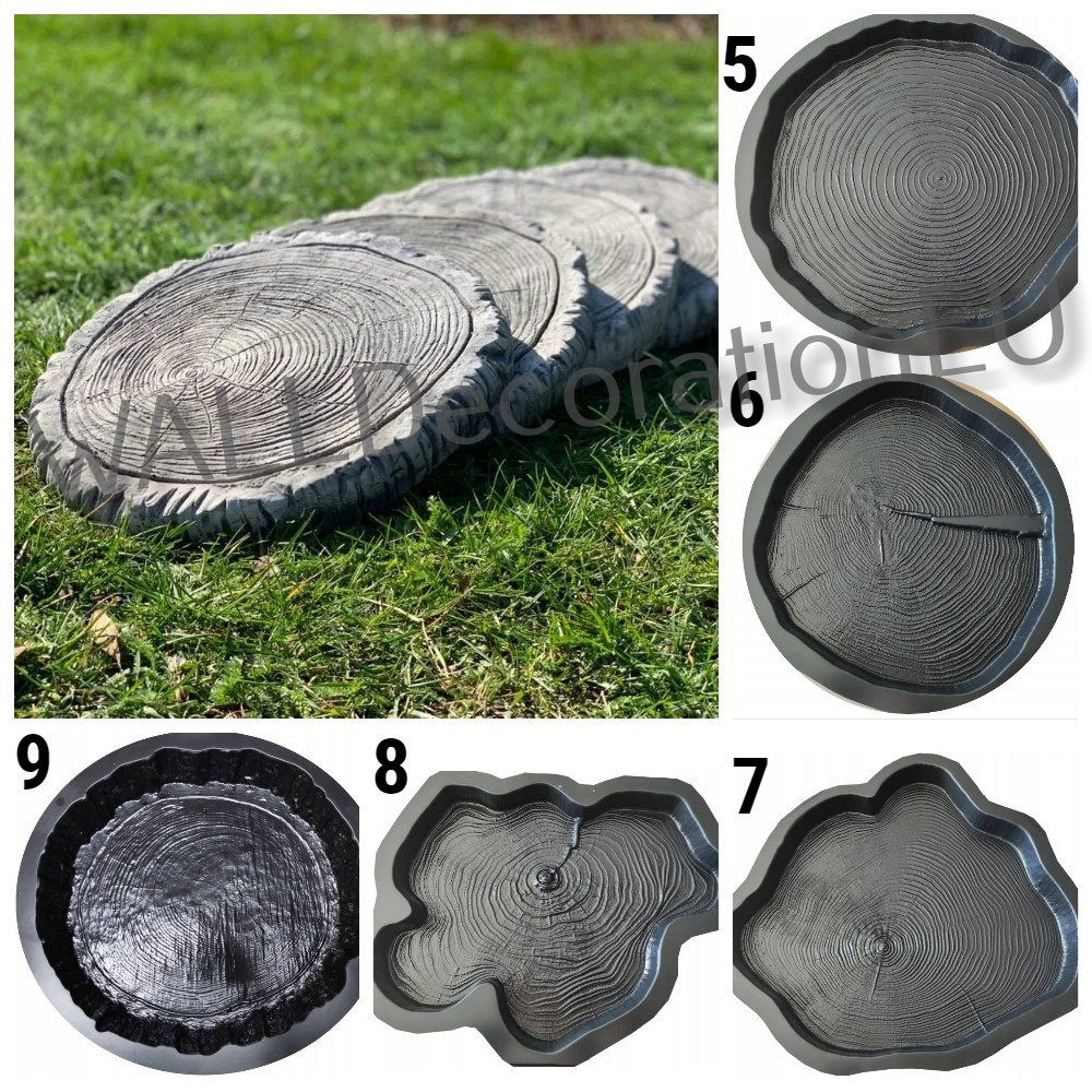 Cut a Tree - Plastic Mold for Concrete Paving Slabs, Stone Pattern ...