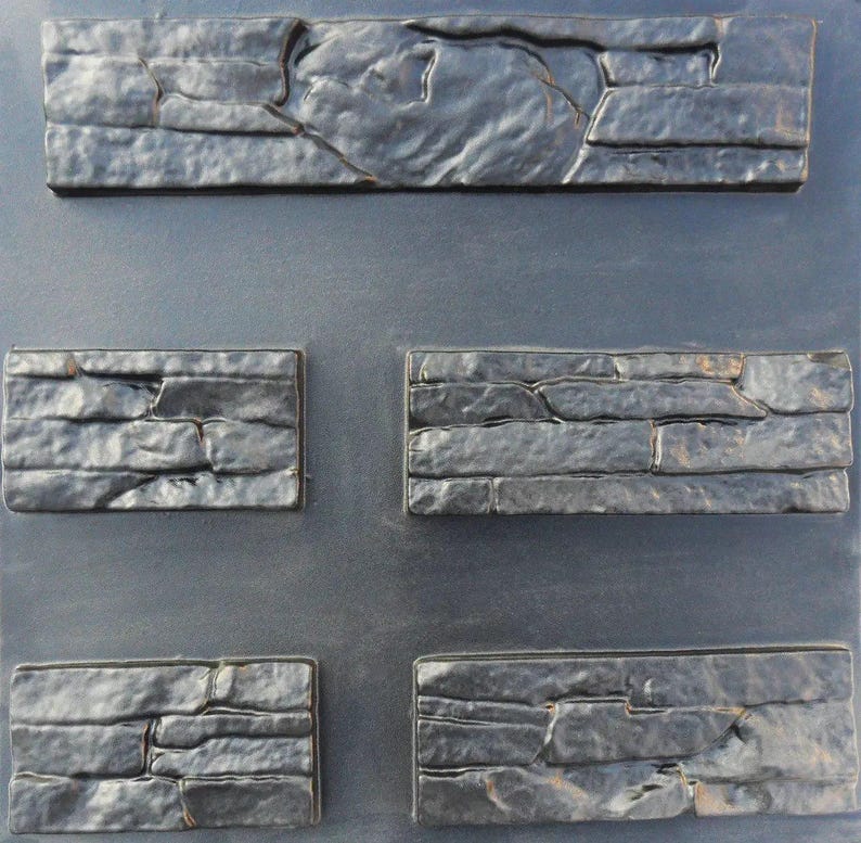 Molds for Wall Decor, Artificial Stones Moulds and Tiles for Plaster ...