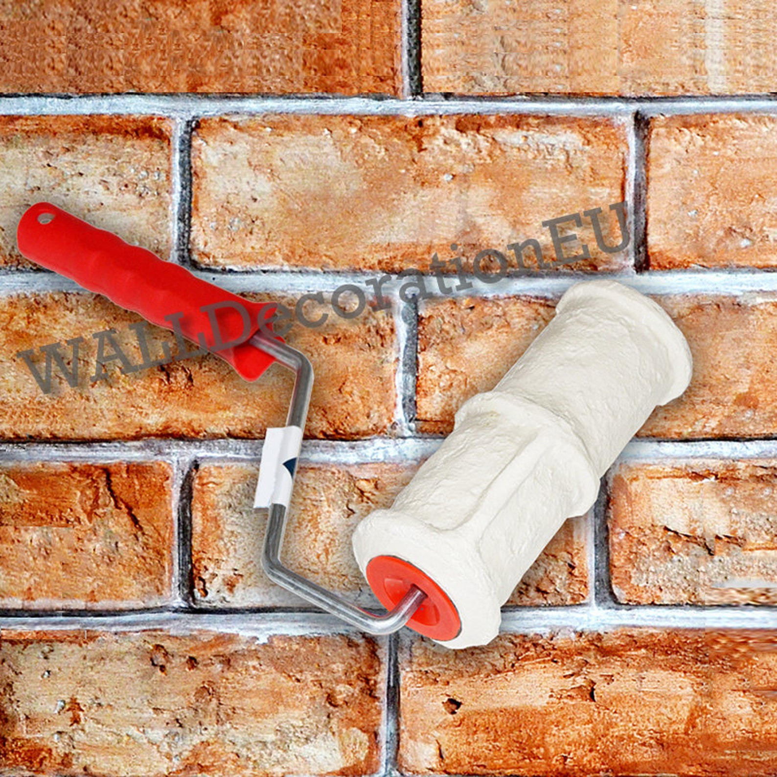 Roller With Handle Rubber Roller Paint Brush for Gypsym, Concrete ...