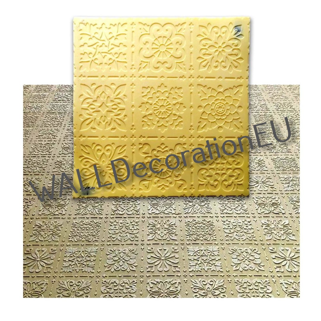 Polyurethane Stamp "openwork".3d Paving Stone Pattern Vertical ...