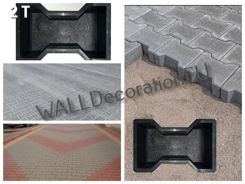 Plastic Mold for Concrete Paving Slabs, Stone Pattern,concrete Garden ...