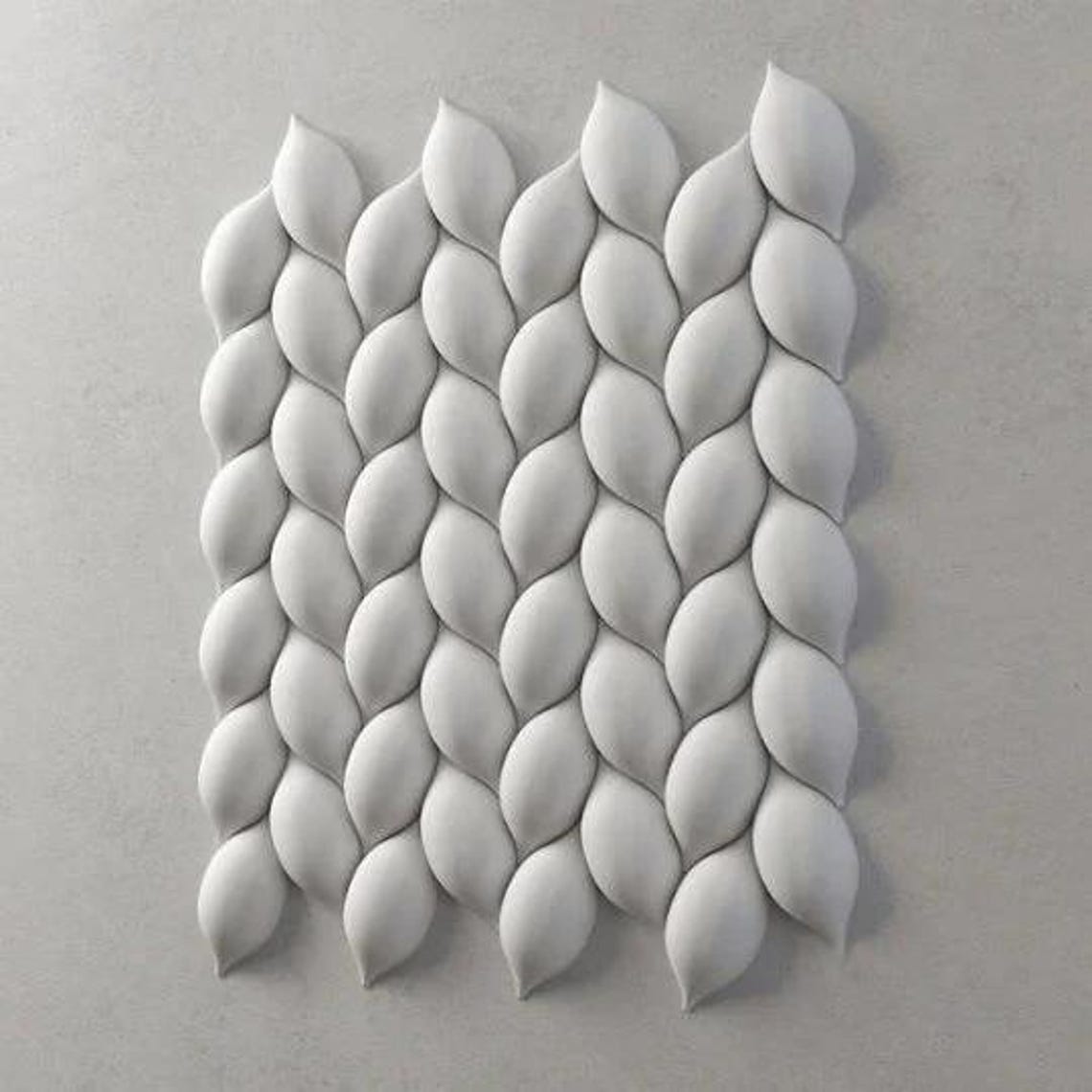 3D Panel Mold for Gypsum, Plaster or Concrete Tile for Decorative Wall ...