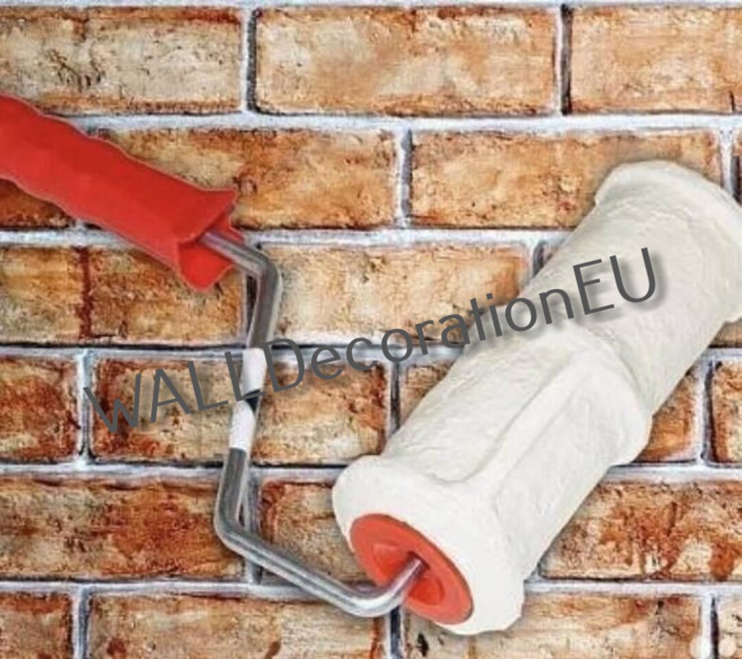 Roller With Handle – Rubber Texture Roller Stamp for Concrete, Plaster ...