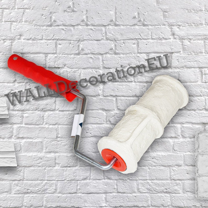 Roller With Handle Rubber Roller Paint Brush for Gypsym, Concrete ...