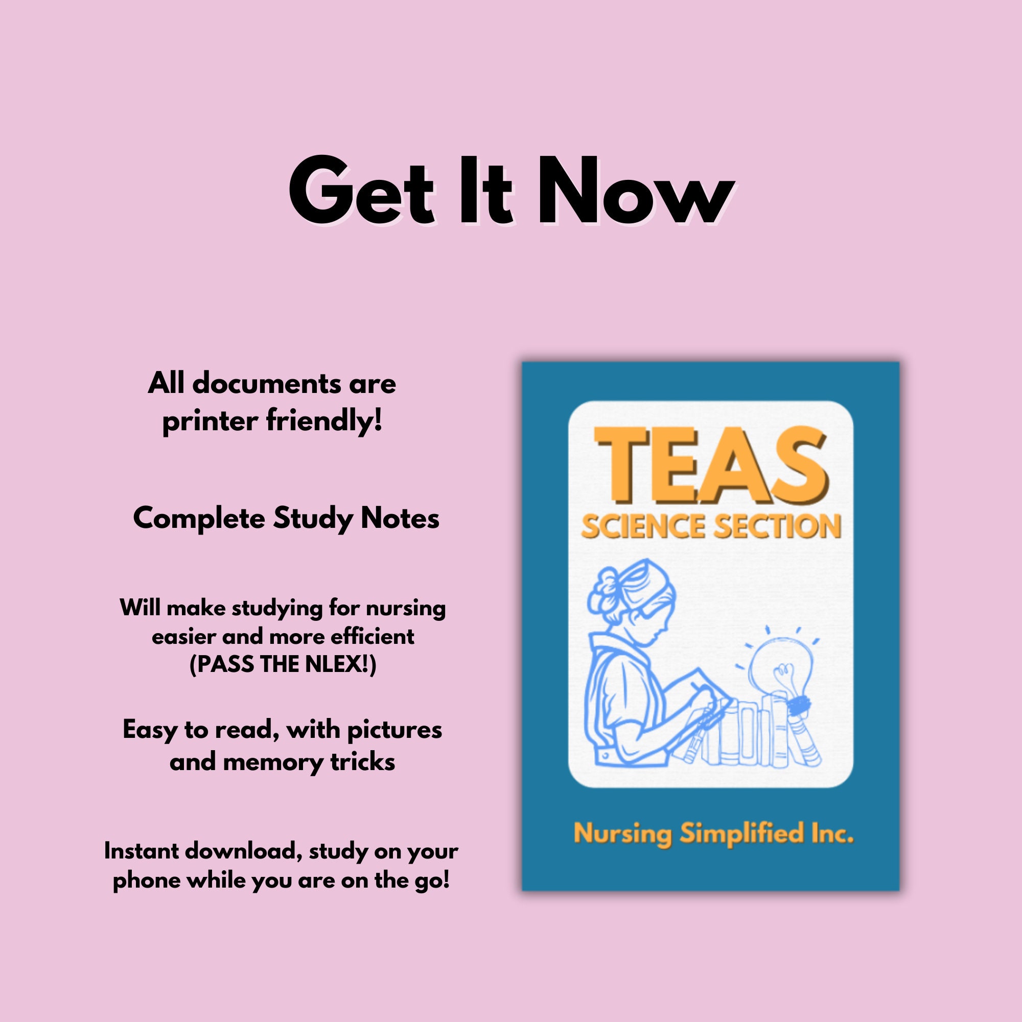 Science Section - TEAS Exam 7 | Nursing School | Study Guide Posters ...