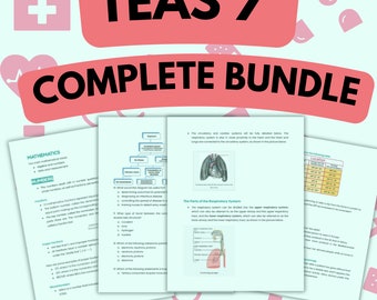 Math Section - TEAS Exam 7 | Nursing School | Study Guide Posters ...