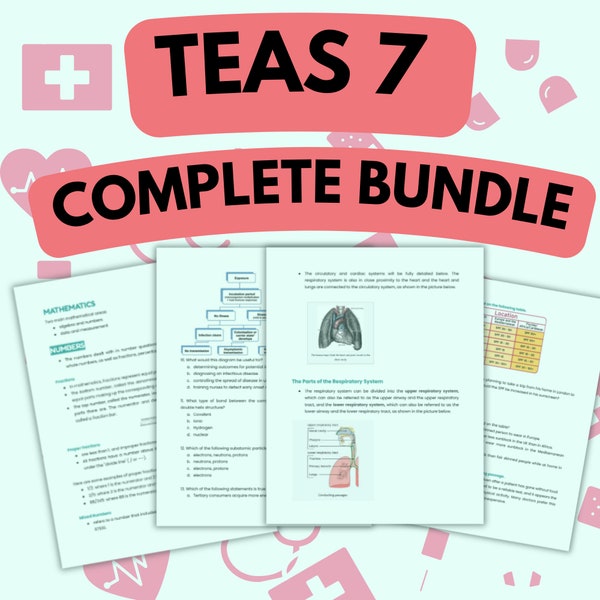 Teas Test Study Guide - Etsy
