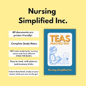 Practice Test - TEAS Exam 7 | Nursing School | Study Guide Posters ...