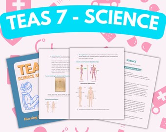 Complete Bundle TEAS 7 | Nursing School | Study Guide Posters | Study ...