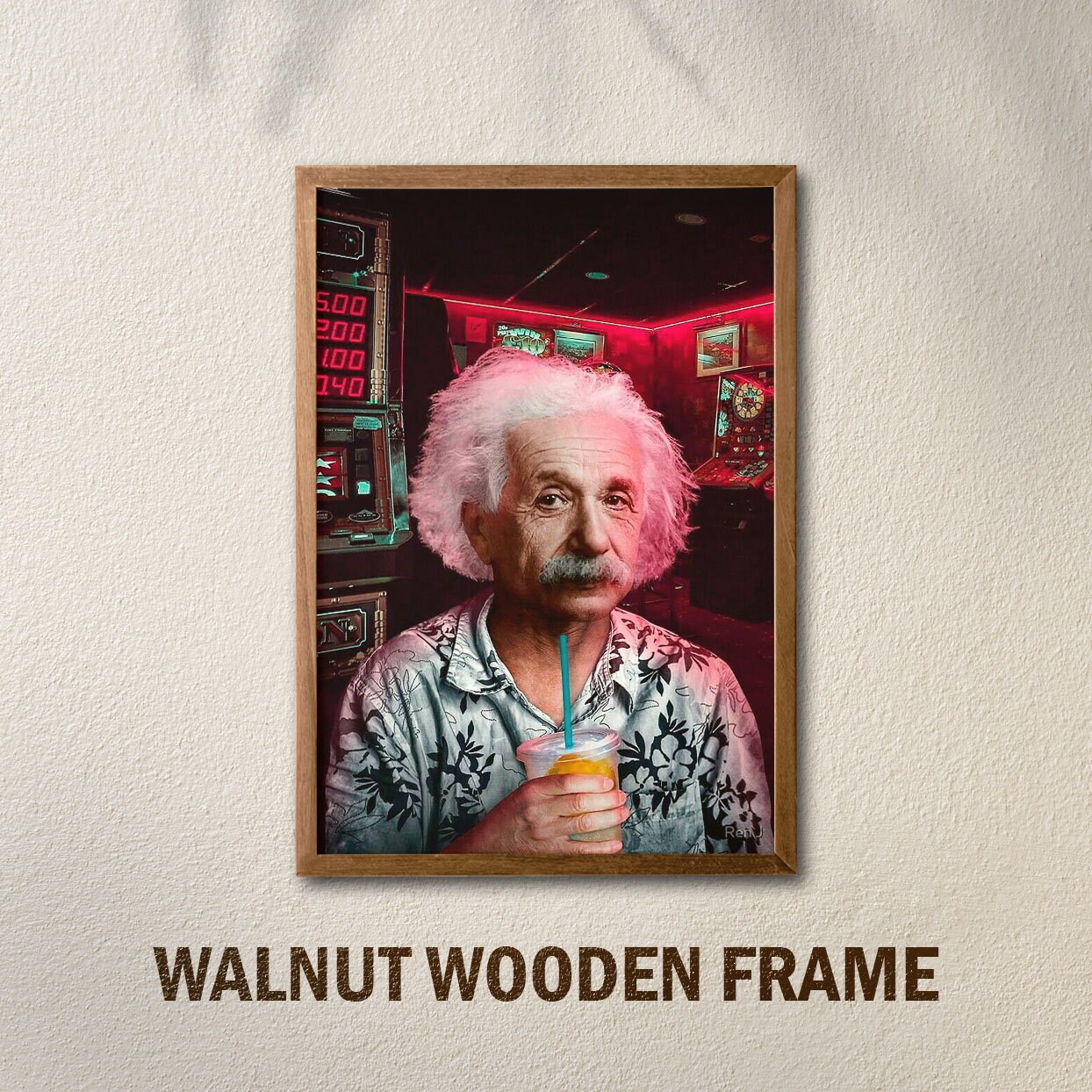 Albert Einstein Wall Art Canvas Pop Art Print Pop Culture Wall Art ...