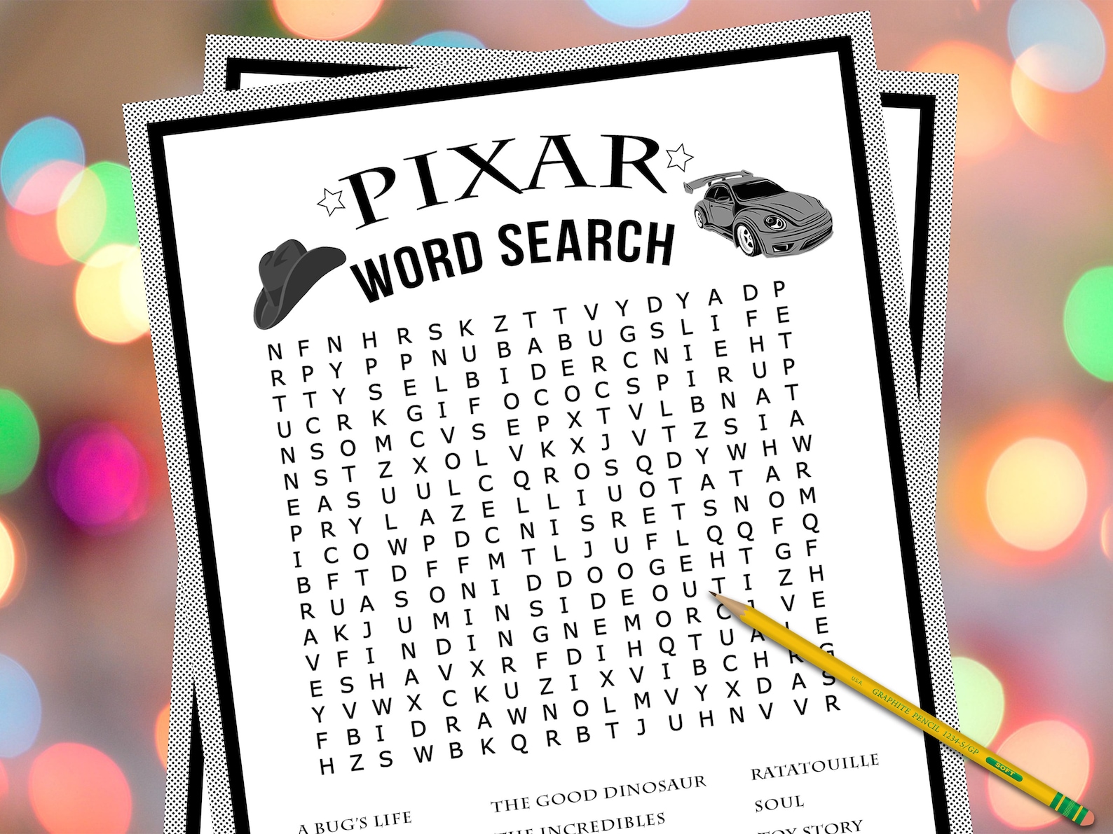 Kids Word Search | Pixar Word Search Game | Printable Game | Kids ...