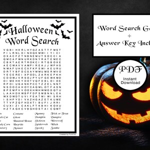 Halloween Printable Word Search | Halloween Word Search | Halloween ...