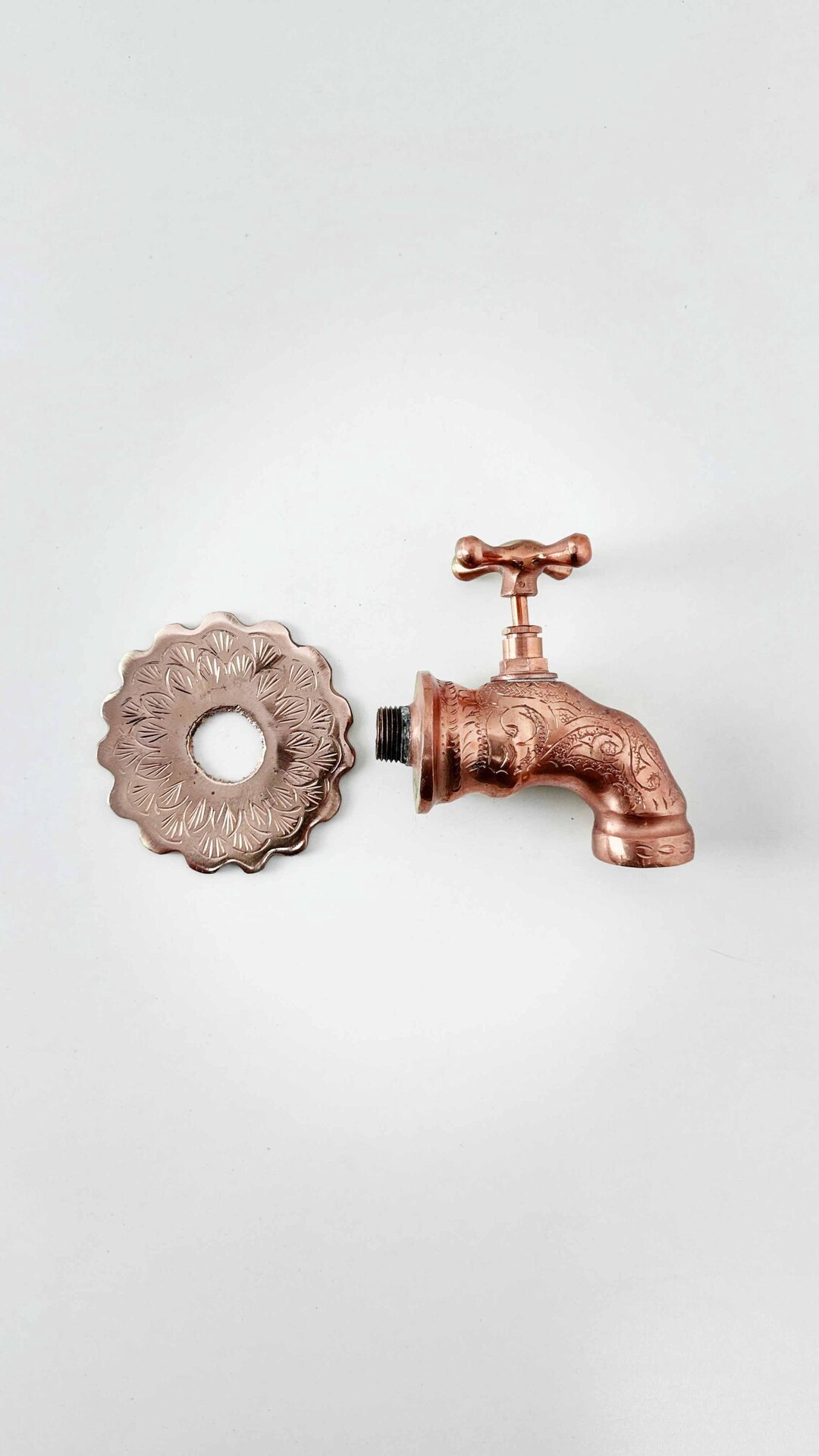 Copper Water Tap - Wall Mount Faucet - Etsy