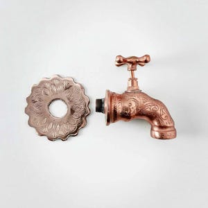 Copper Water Tap - Wall Mount Faucet - Etsy
