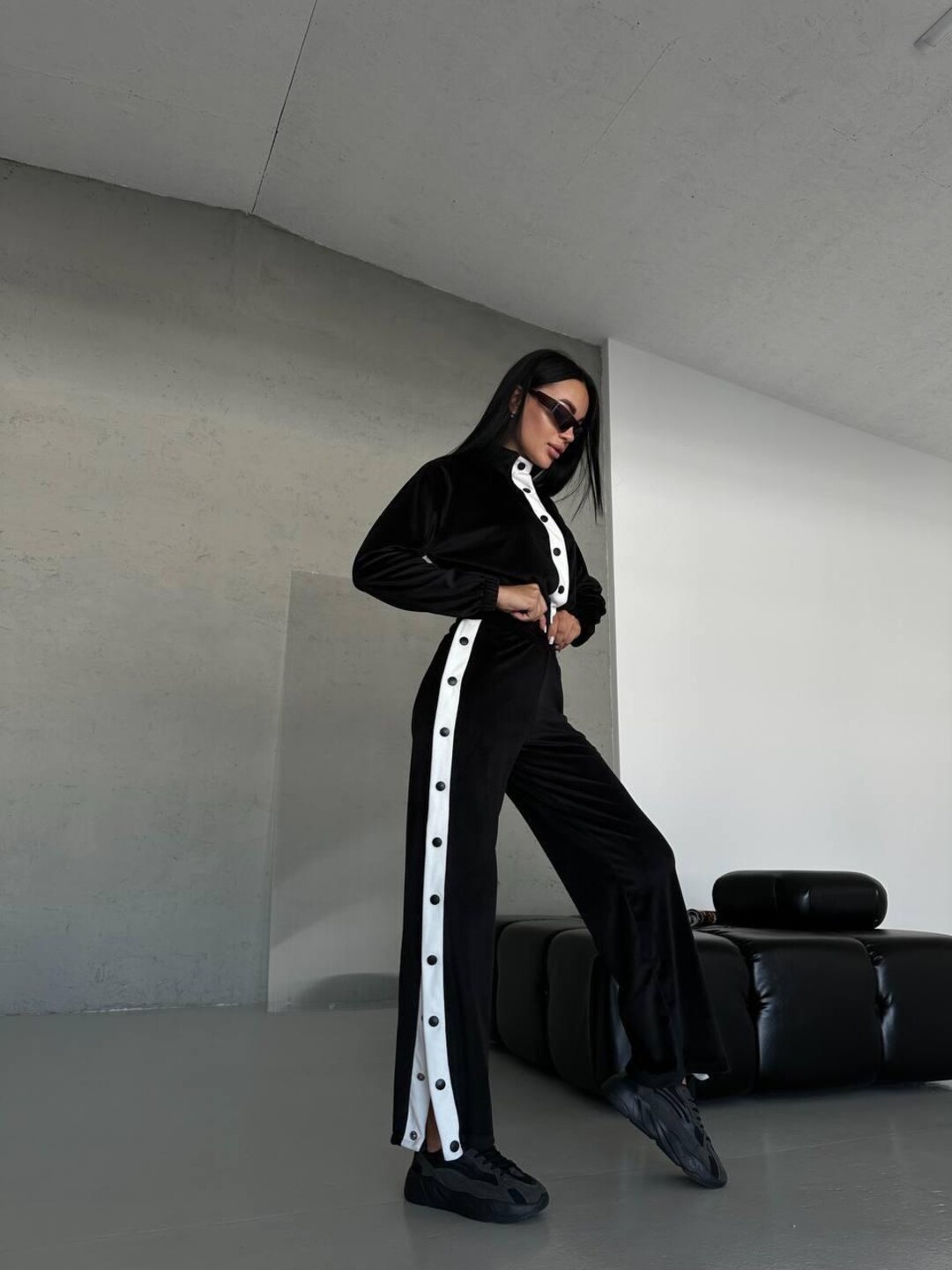 Gym Tracksuit - Woman Wear Sportswear Yoga Tracksuit Fleece Track Suit ...
