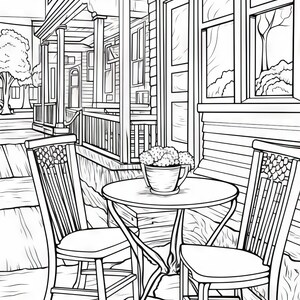 Scenes Coloring Book PDF Digital File, 40 Printable Scenes, Detailed ...