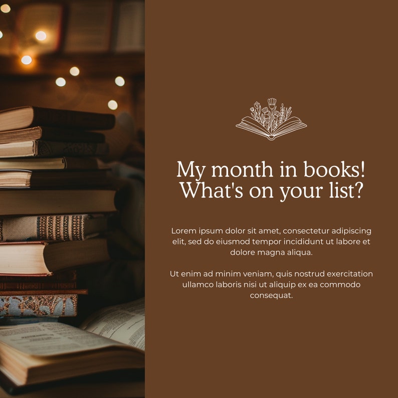 T H E S O C I A L P O S T S 30 Unique Book Lover Posts, Stunning ...