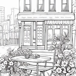 Scenes Coloring Book PDF Digital File, 40 Printable Scenes, Detailed ...