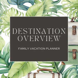 Get Organized for Your Family Vacation With Our 54-page Travel Planner ...