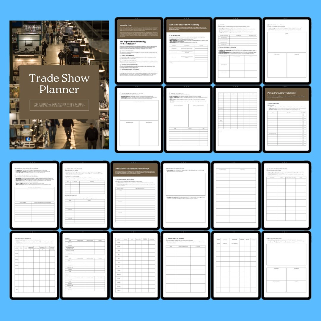 Ultimate Trade Show Planner Digital Download 23 Pages of Printables to ...