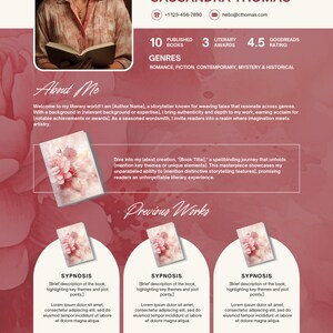 Author Media Kit Canva Template, Customizable Press Kit Design, Perfect ...