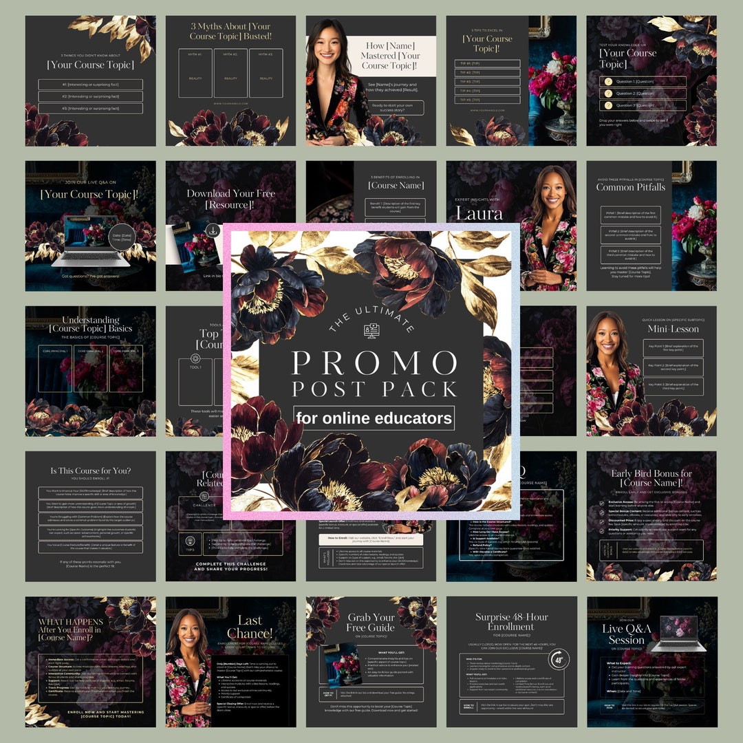 The Ultimate Promo Post Pack for Online Educators.boost Your Online ...