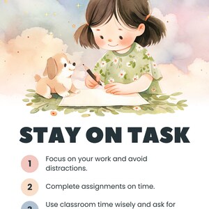 Editable Classroom Behavior Poster Set Printable 10-poster Bundle ...