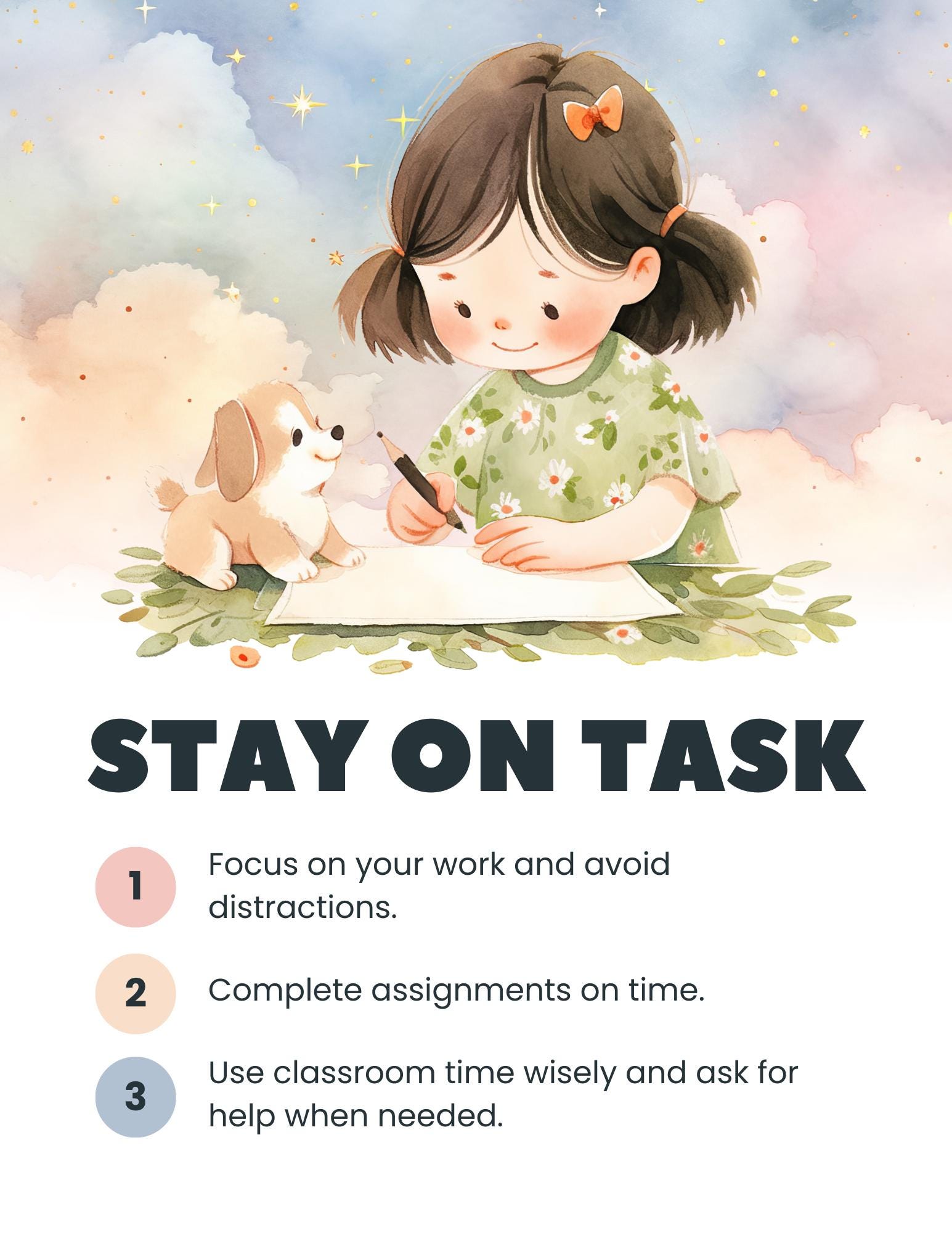 Editable Classroom Behavior Poster Set Printable 10-poster Bundle ...