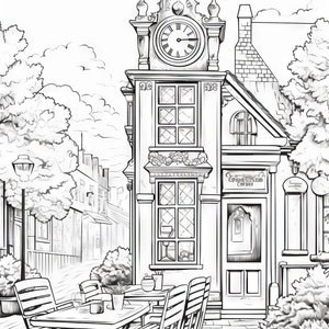 Scenes Coloring Book PDF Digital File, 40 Printable Scenes, Detailed ...