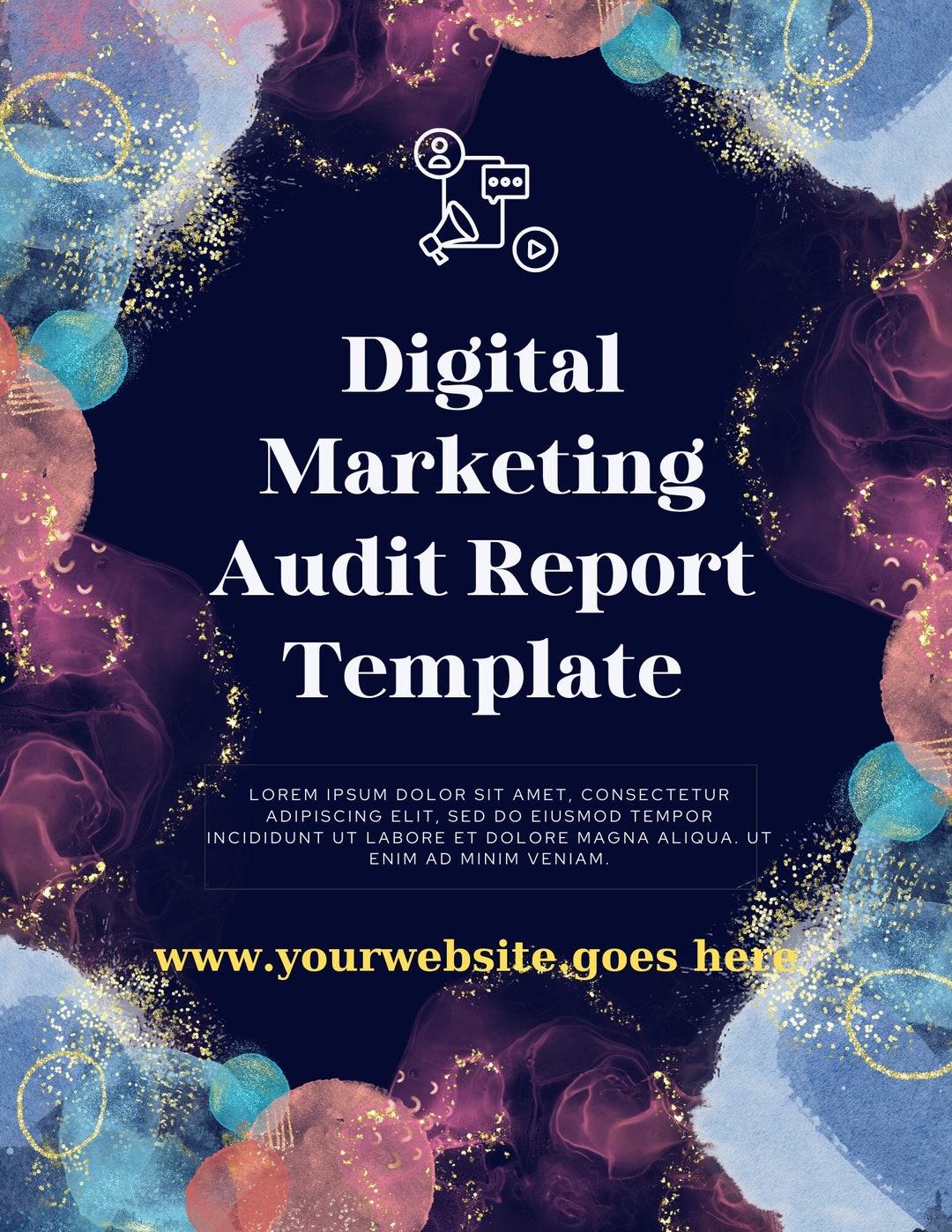 Digital Marketing Audit Template,social Media Templates,social Media ...